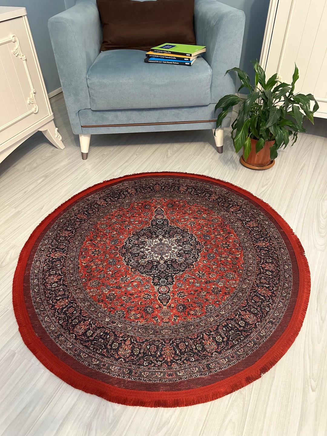 Round Rug Vintage, Circle Rug, Circle Rug 8x8, Circle Rug 8x8, Round ...