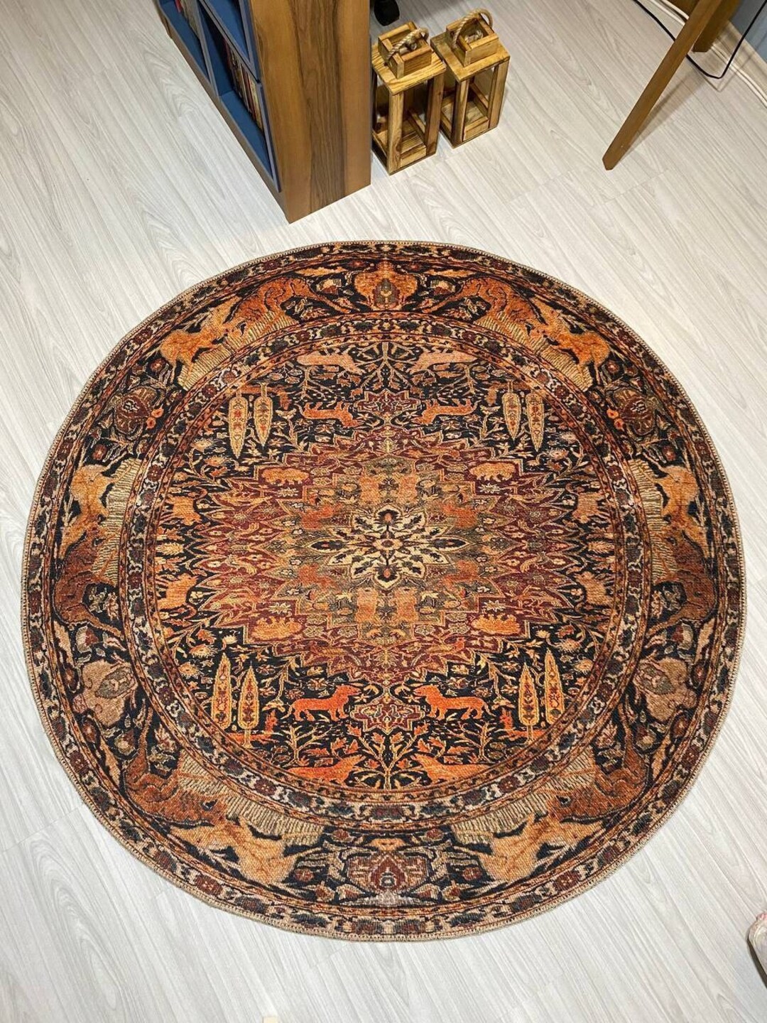 Round Rug for Room Custom Round Rug Boho Decor Round Rug - Etsy