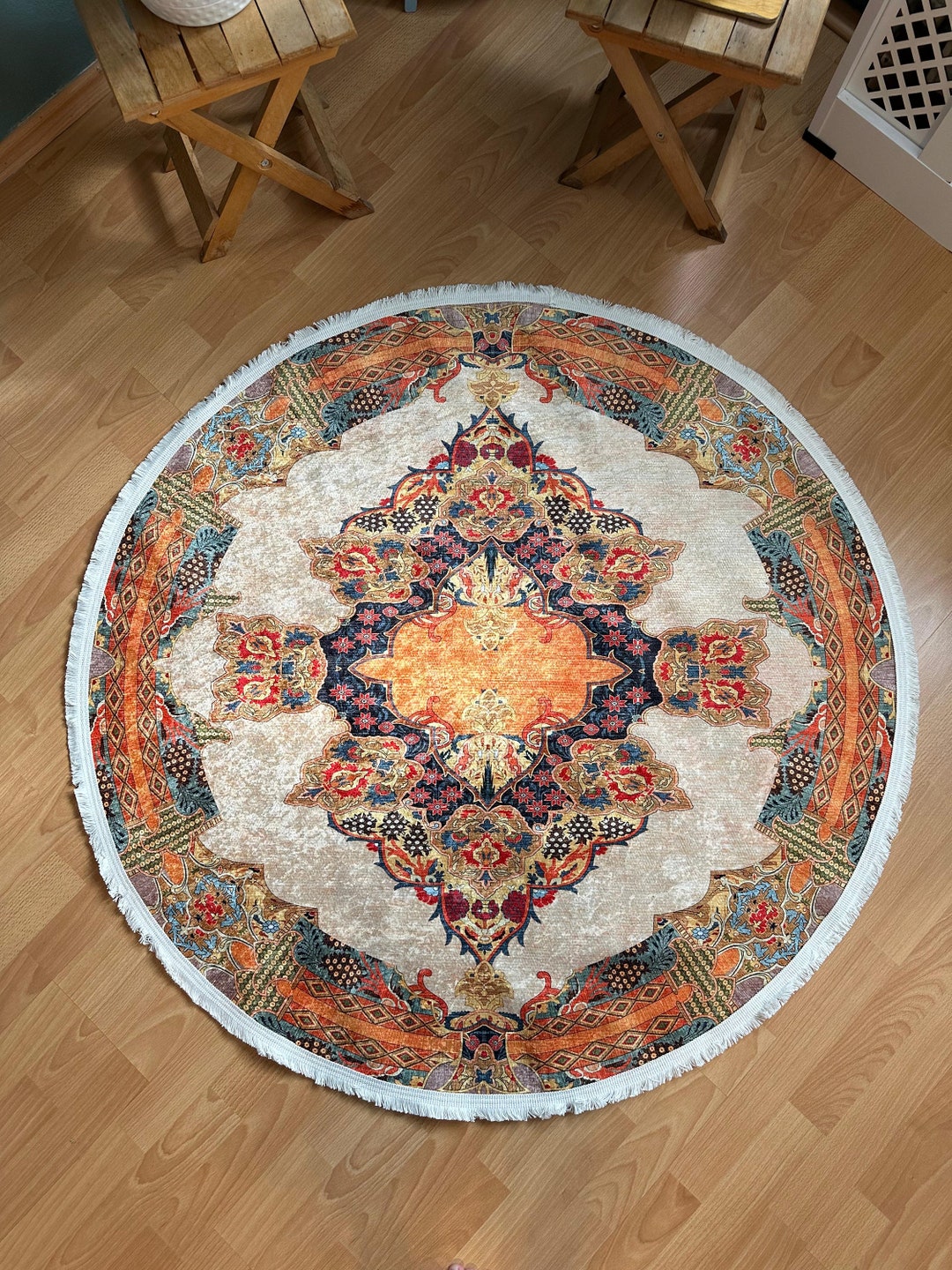 Round Rug, 8x8 Round Rug, Round Rug 4x4, 4x4 Round Rug, Round Farmhouse ...