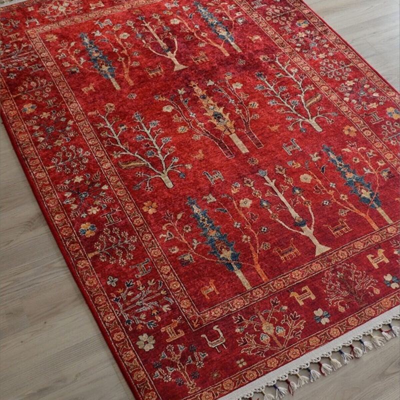 Animal Tree of Life Rug - Etsy UK