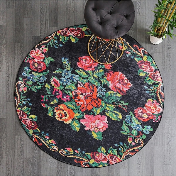 Flower Rug - Etsy