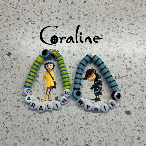 Coraline and Wybie Bracelet - Etsy