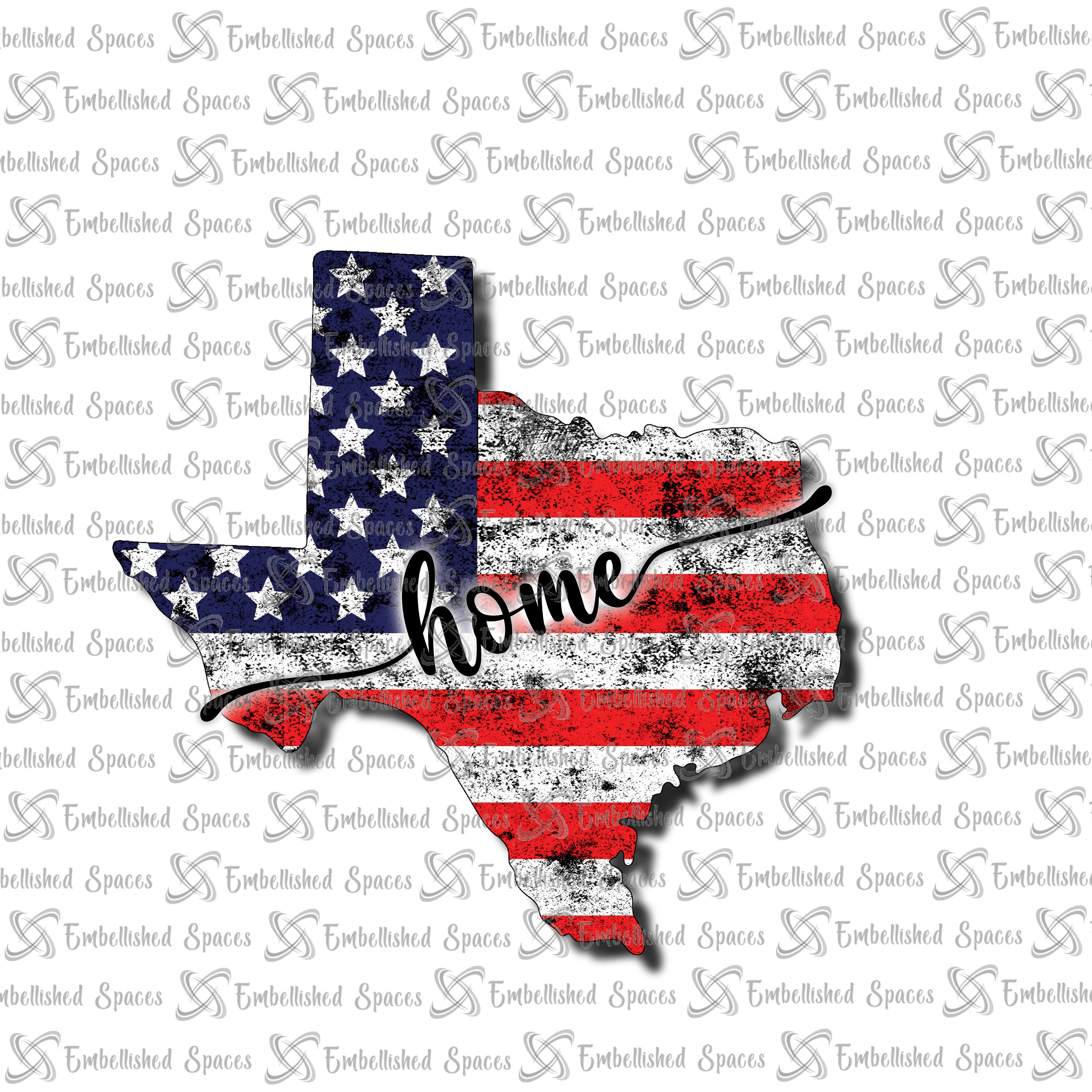 Texas US Flag Digital Art PNG Downloadable Sublimation Design Home ...