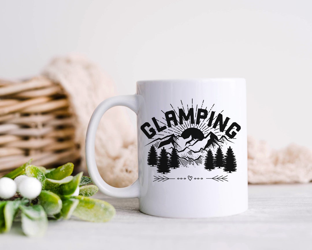 Glamping Coffee Mug, Glamping is Like Camping, Christmas Glamping Gift ...