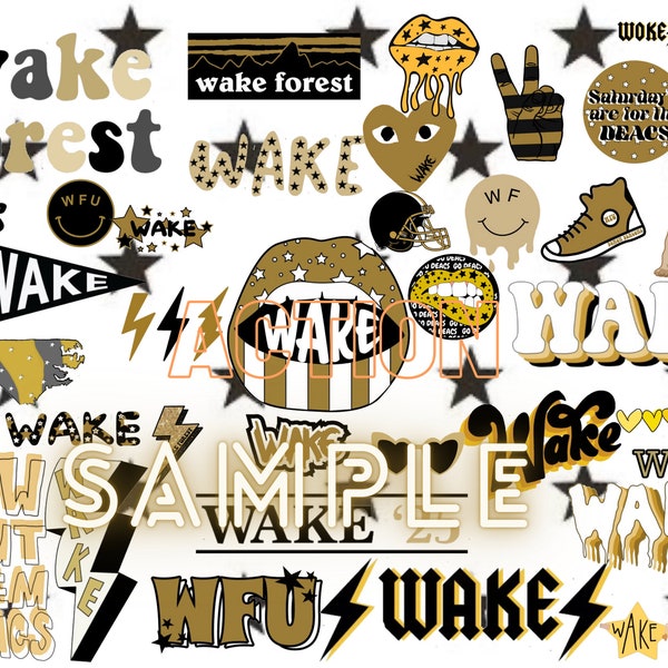 Wake Forest Sticker - Etsy