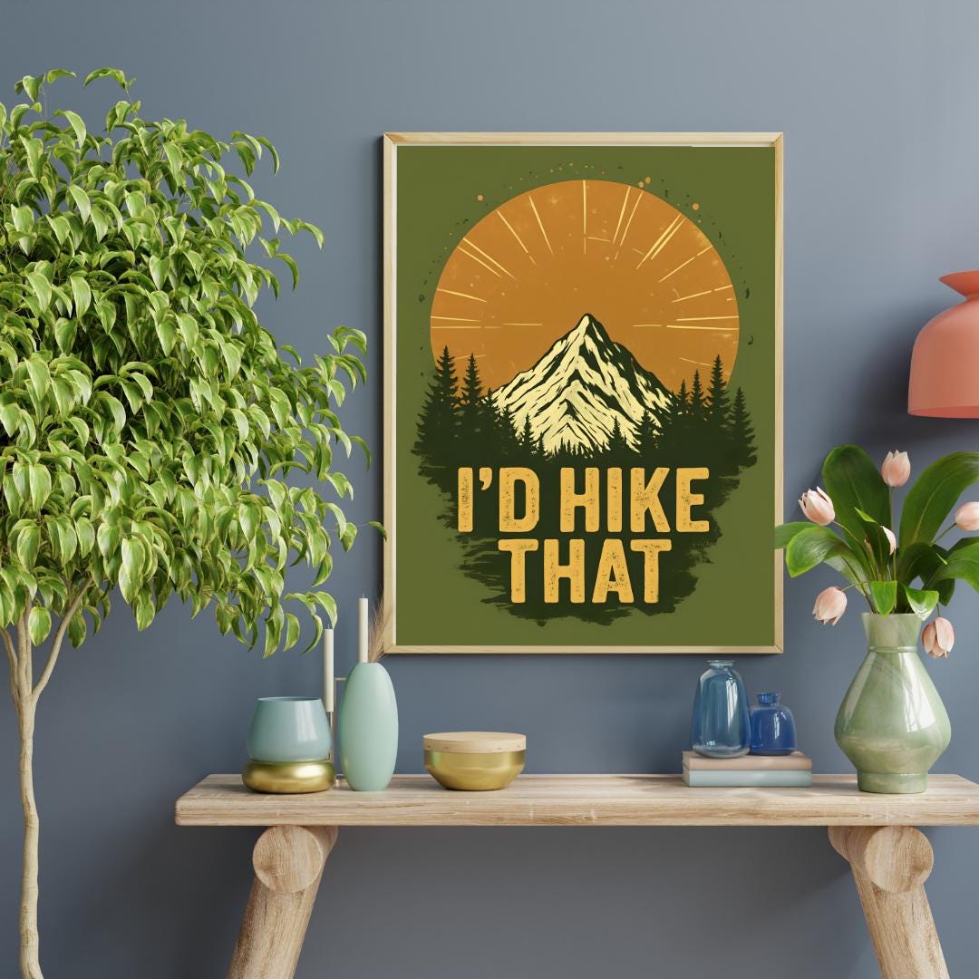National Parks Hiking Vertical Posters, Matte Adventure Wall Art for ...