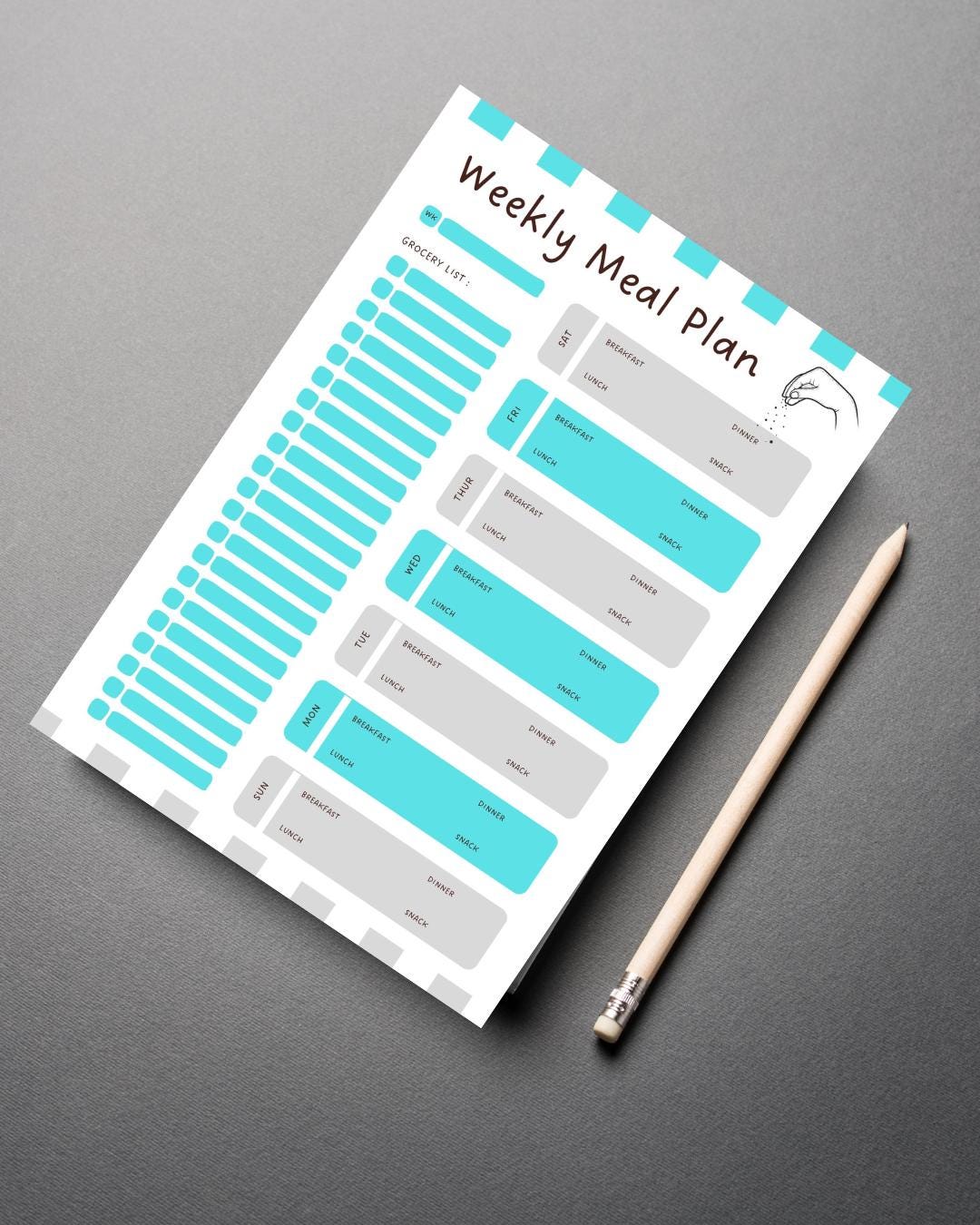 Weekly Meal Planner Busy Moms, Printable Organized Meal Planning, Easy ...