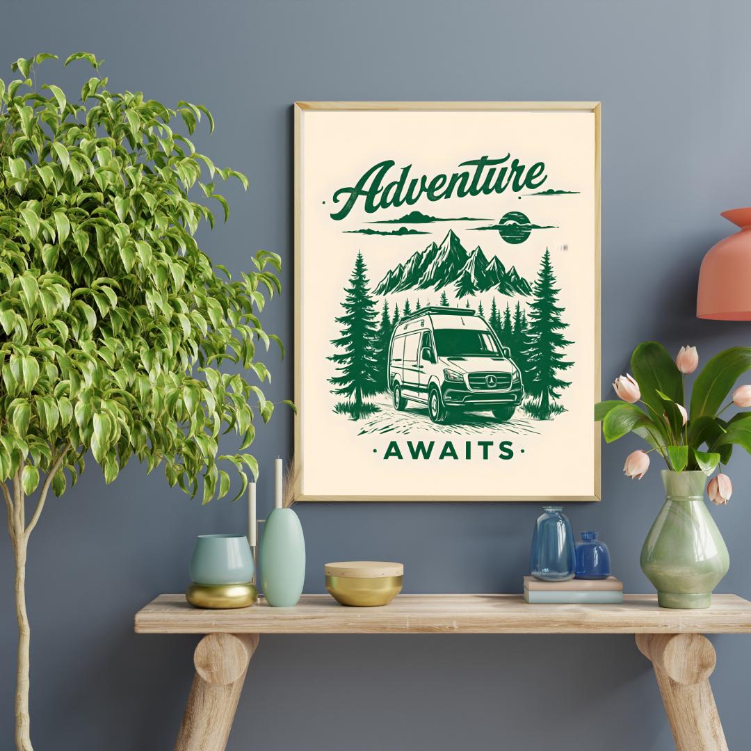 National Parks Matte Vertical Poster, Adventure Awaits Wall Art ...
