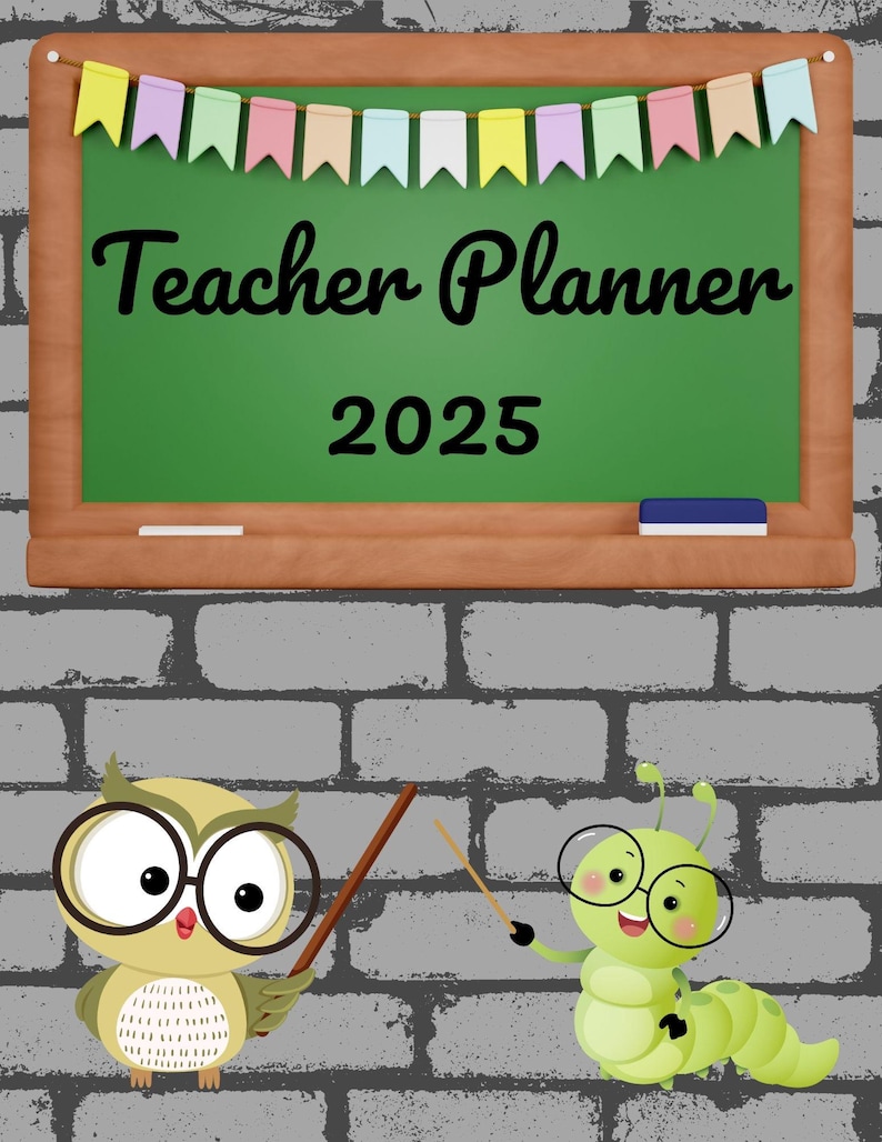 2025 Teacher Planner Printable | All-in-one Digital Teacher Binder ...