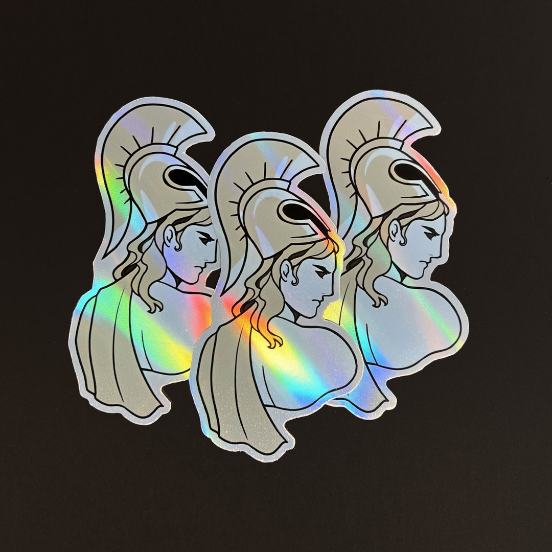 Greek God Ares Bust Vinyl Sticker, Greek Mythology Stickers - Etsy