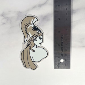 Greek God Ares Bust Vinyl Sticker, Greek Mythology Stickers - Etsy
