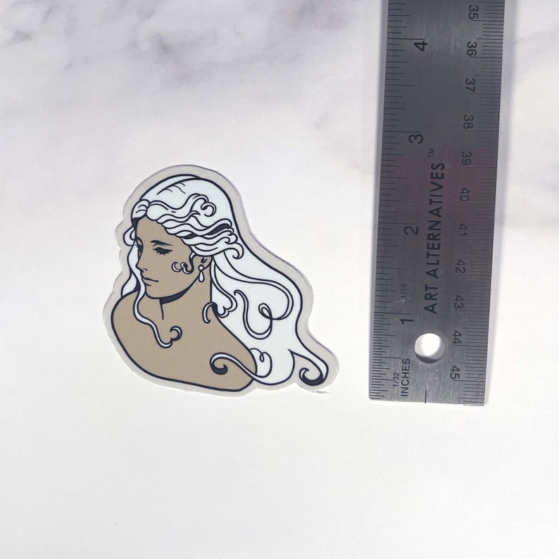 Greek Goddess Aphrodite Bust Vinyl Sticker, Greek Mythology Stickers - Etsy