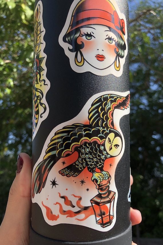 American Traditional Owl Flash