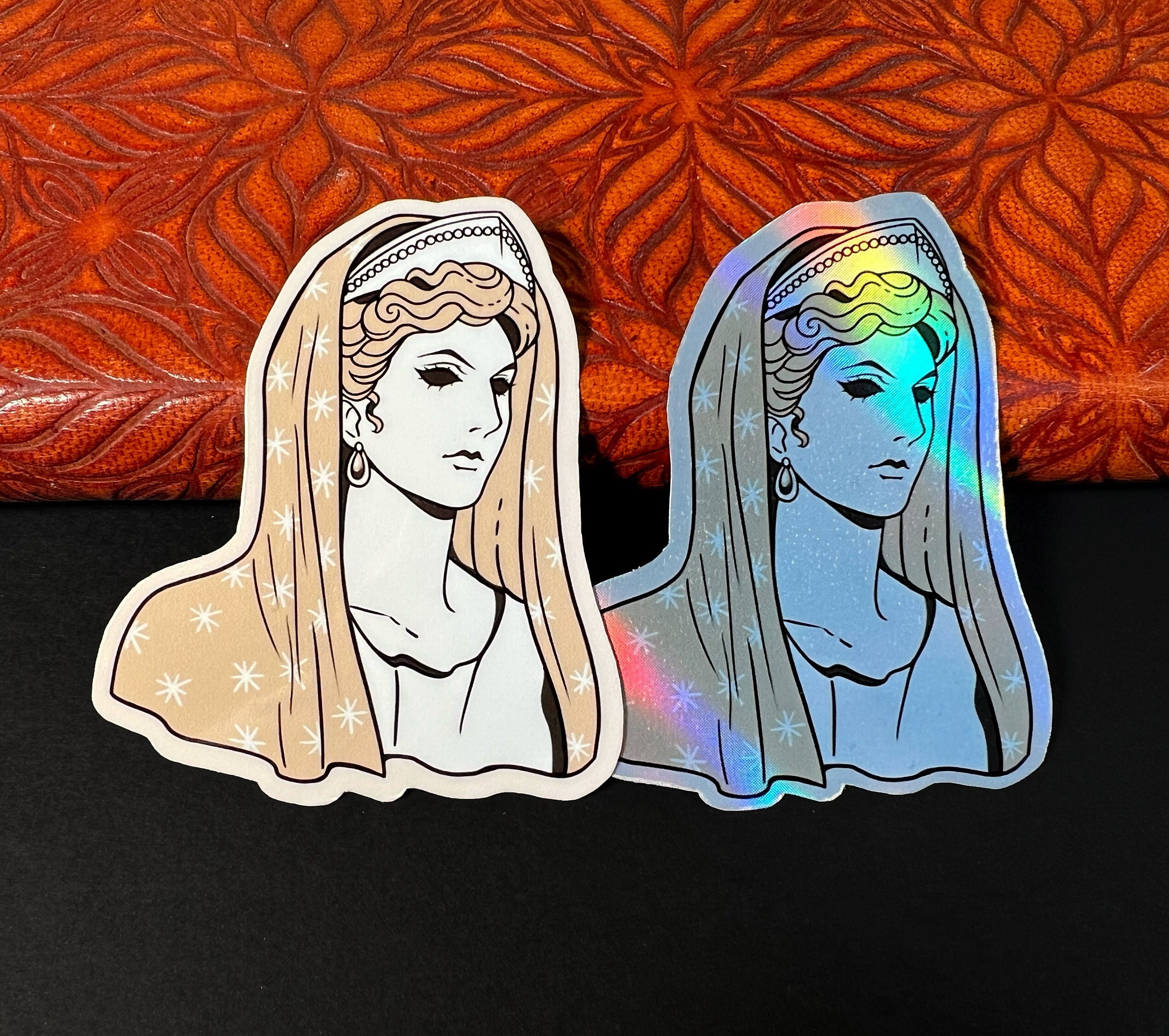 Greek Goddess Hera Bust Vinyl Sticker, Greek Mythology Stickers - Etsy