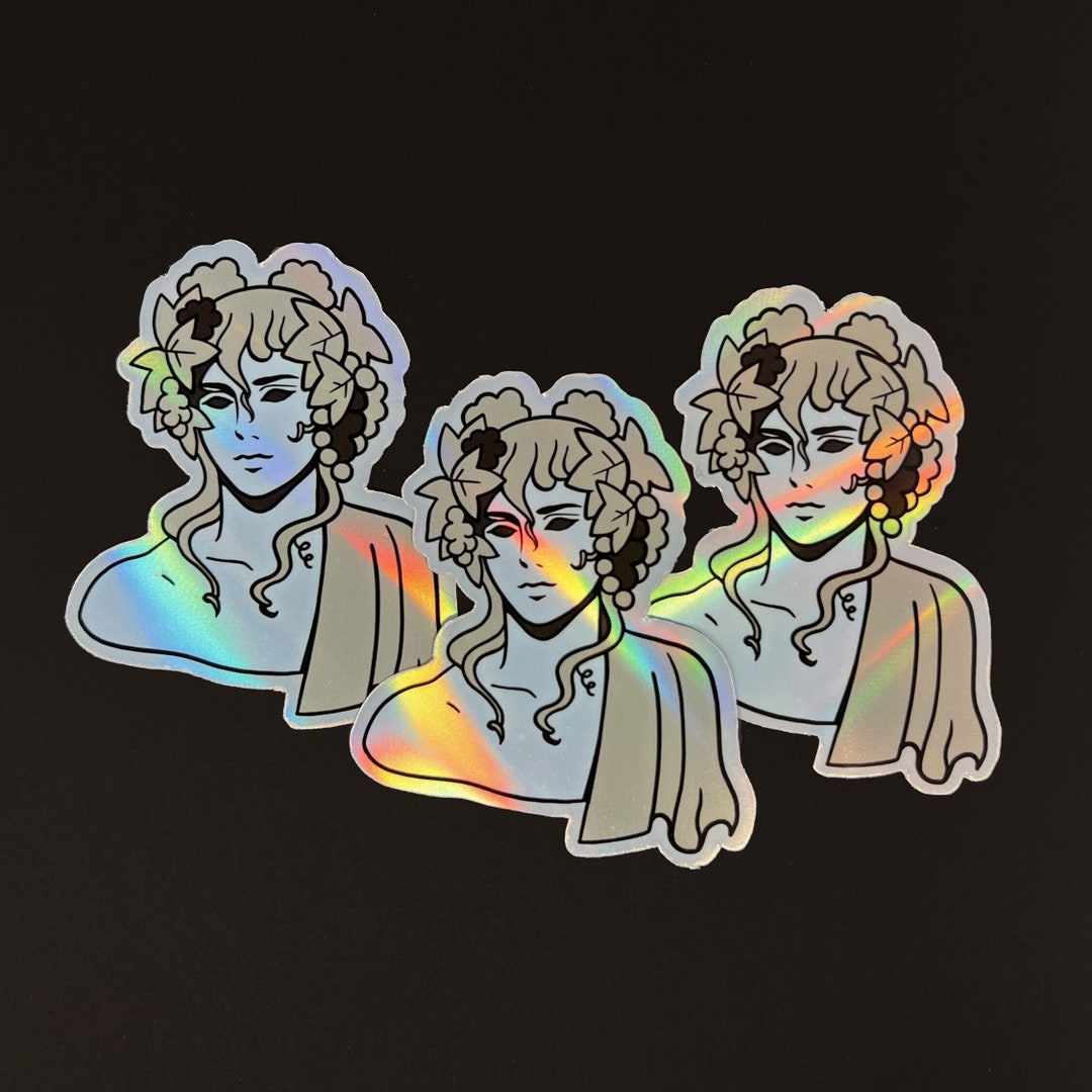 Greek God Dionysus Bust Vinyl Sticker, Greek Mythology Stickers - Etsy