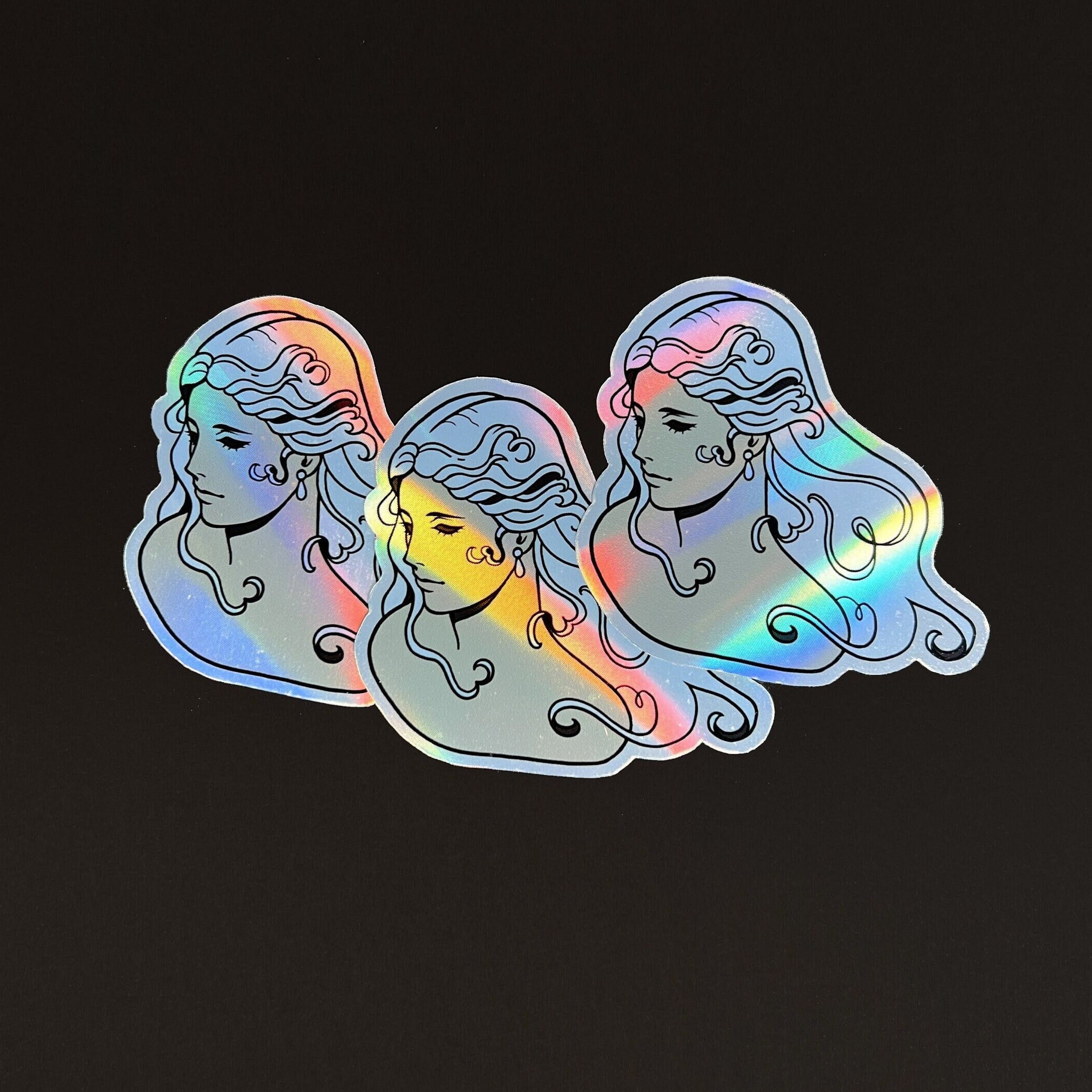 Greek Goddess Aphrodite Bust Vinyl Sticker, Greek Mythology Stickers - Etsy