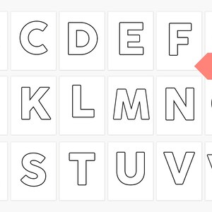 Large Printable Alphabet Letters for Classroom Decor | 900+ Pages ...