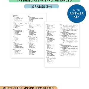 Intermediate to Early Advanced Math Word Problems | 100 Problems ...