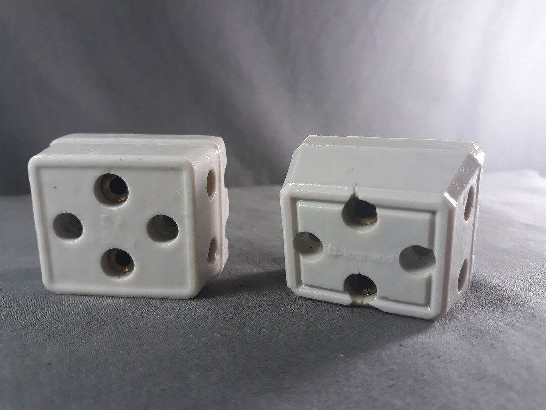 Pair of Vintage Porcelain Multi-socket Sockets, 3 Sockets in One - Etsy
