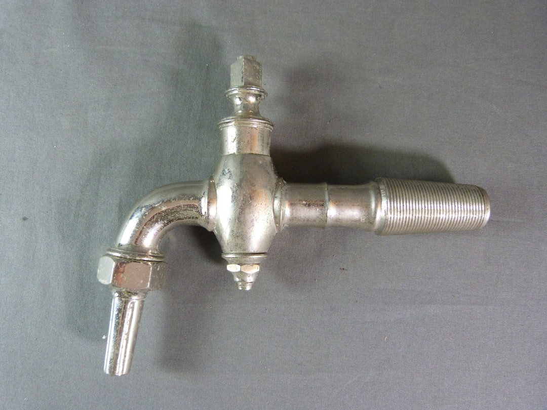 Big Antique French Chromed Taps for Tank or Wine Barrel, Old Keg ...