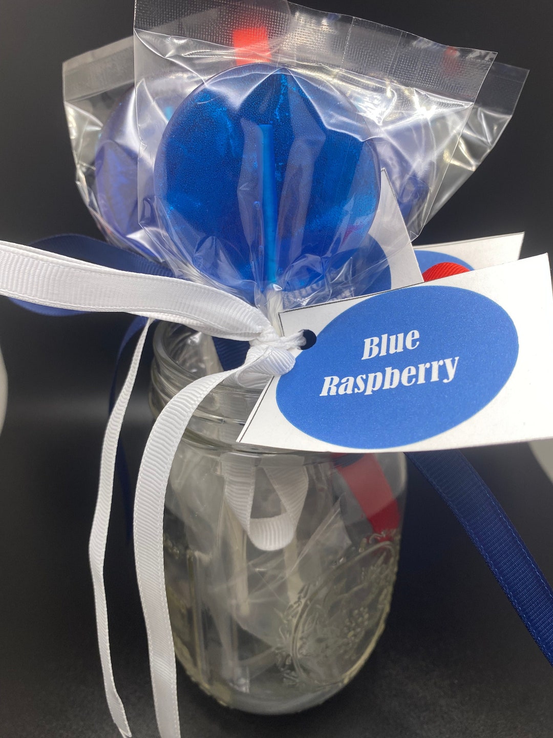 Blue Raspberry Old Fashioned Lollipop (1 Dozen Lollipops) - Etsy