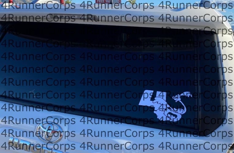 White Toyota 4runner Transfer Decal, 4runner Sticker, Transfer Decal ...
