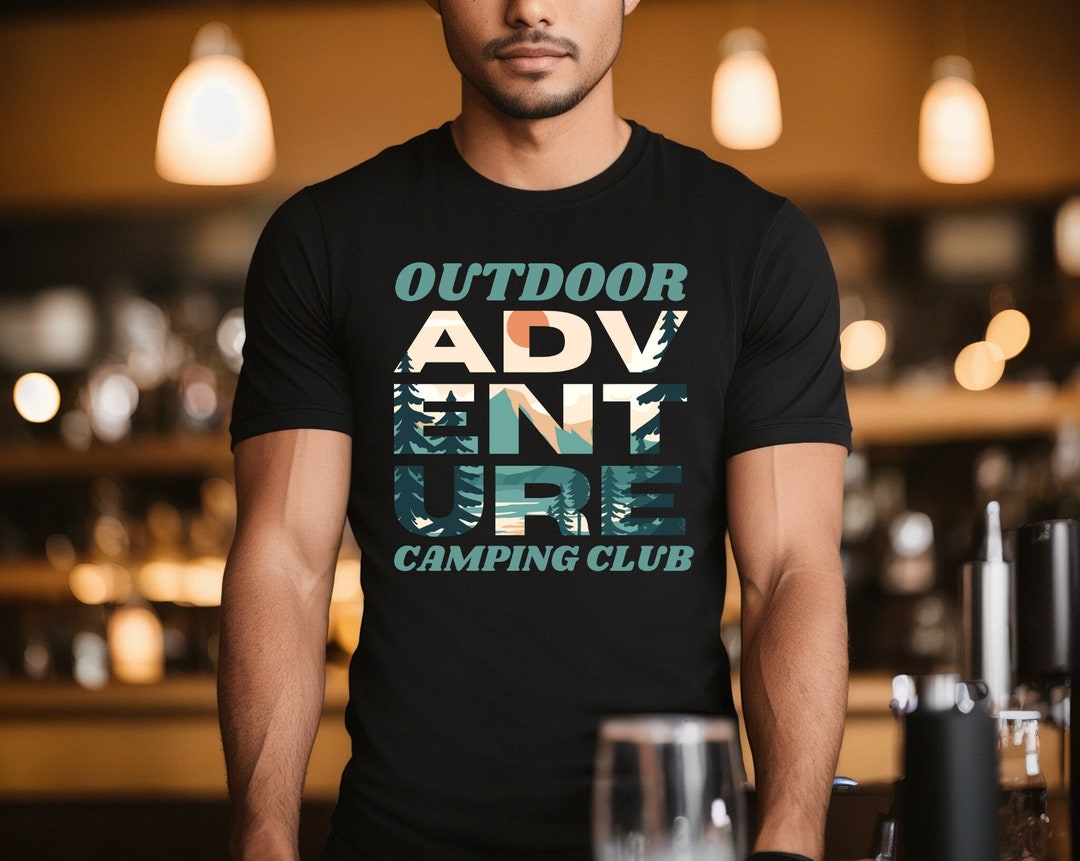 Camping Adventure Nature Shirt, Outdoor Adventure Camping Club Tee ...