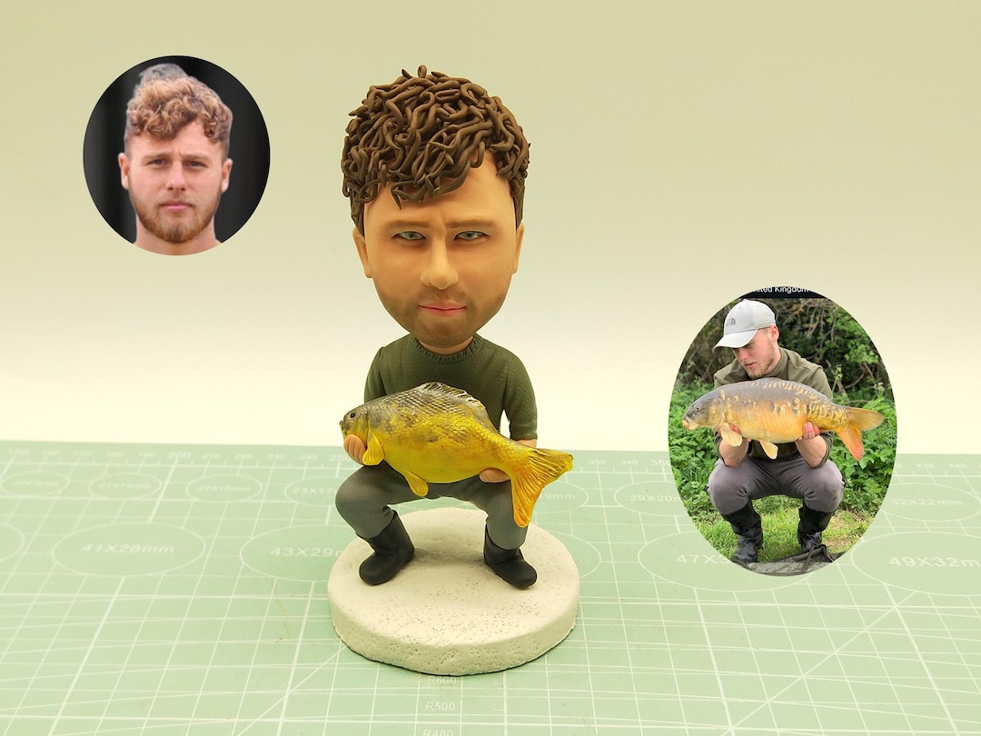 Custom Fishing Figurines,fisherman Figurines, Fisherman Sculptures ...