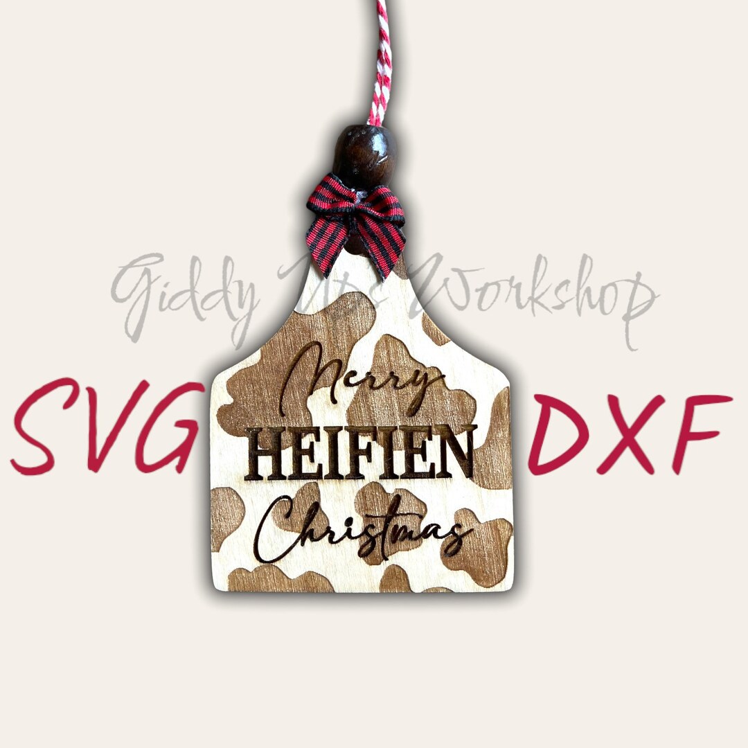 Cow SVG Cow Print Ear Tag SVG File for Glowforge SVG - Etsy Denmark