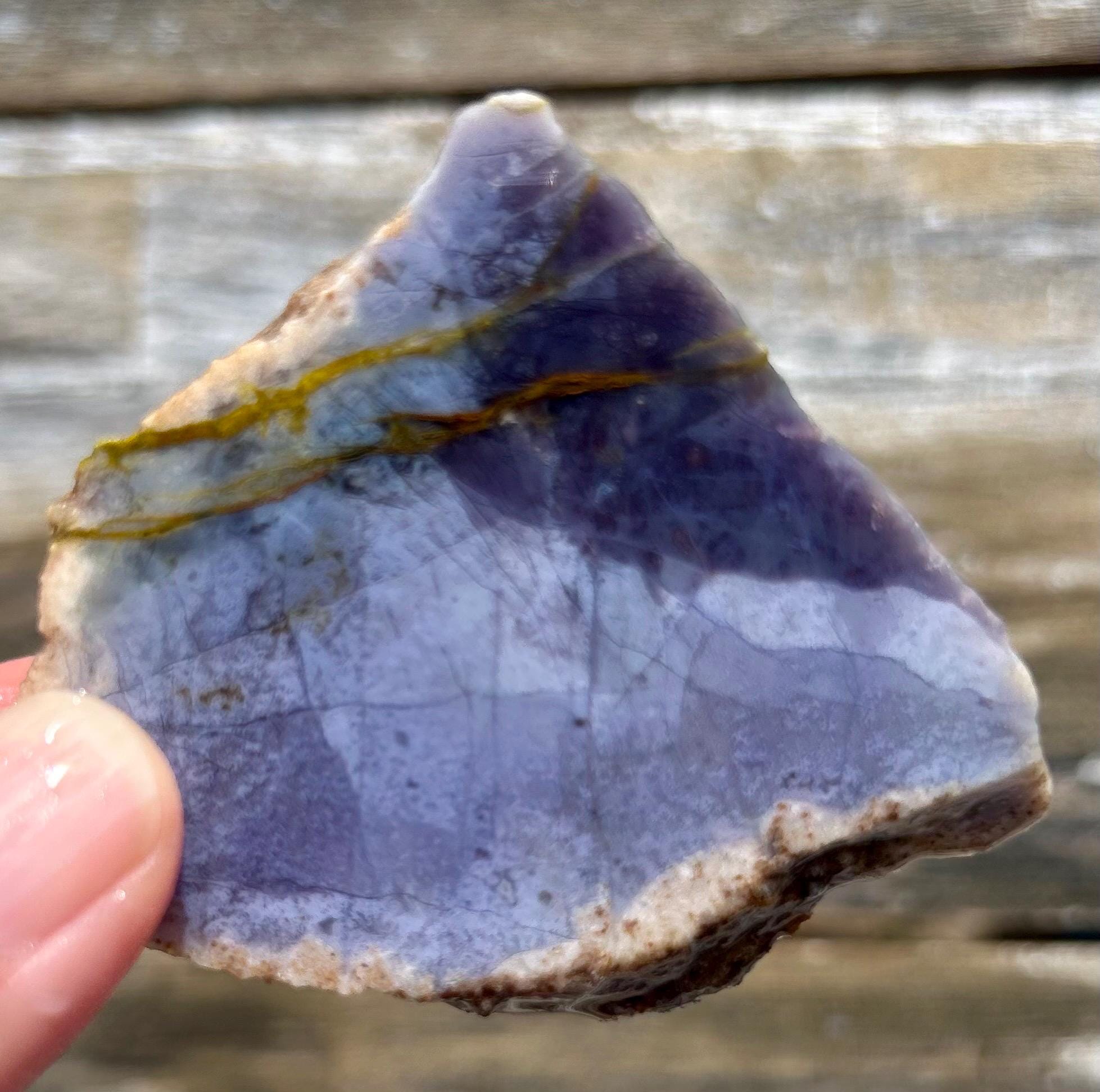 Purple & Lavender Burro Creek Agate Stone Slab: Pastelite, Lapidary ...
