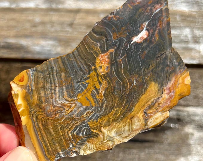 Ohio Rainbow Flint Stone Slab: Aka Rainbow Chert, Unpolished Lapidary ...