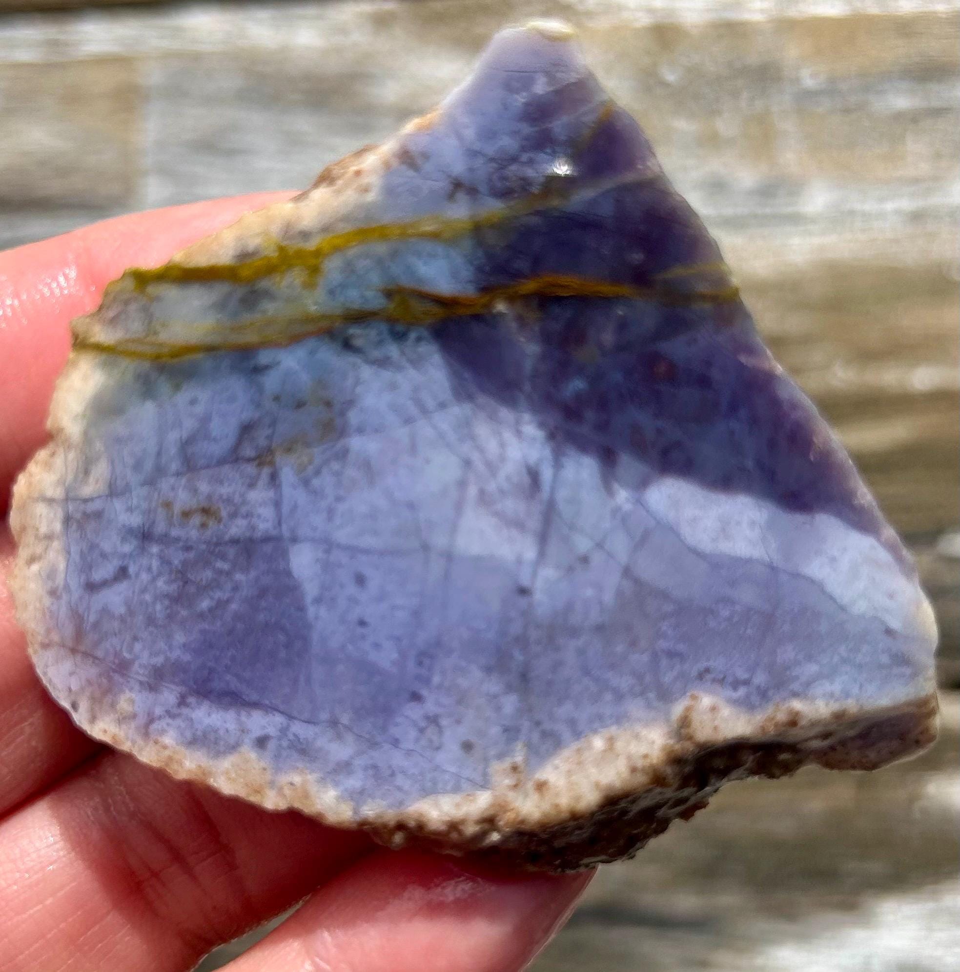 Purple & Lavender Burro Creek Agate Stone Slab: Pastelite, Lapidary ...