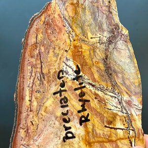 Sonoran Dendritic Rhyolite Stone Lapidary Slab, 7mm Thick, Rough Stone ...