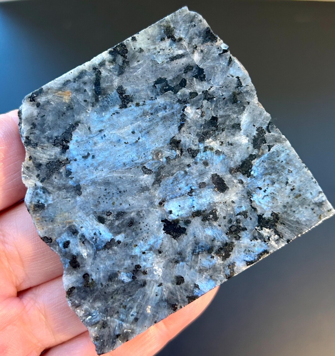 Rainbow Larvikite Stone Slab: Aka Norwegian Moonstone, Lapidary ...