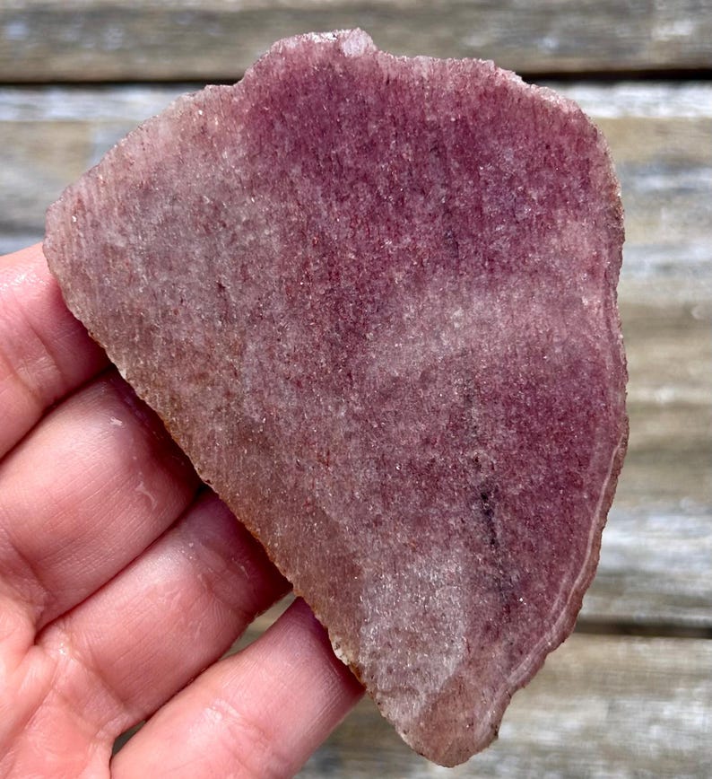 Red Lepidolite Stone Slab: Lapidary Material (57g, 5.7mm Thick) - Etsy Canada