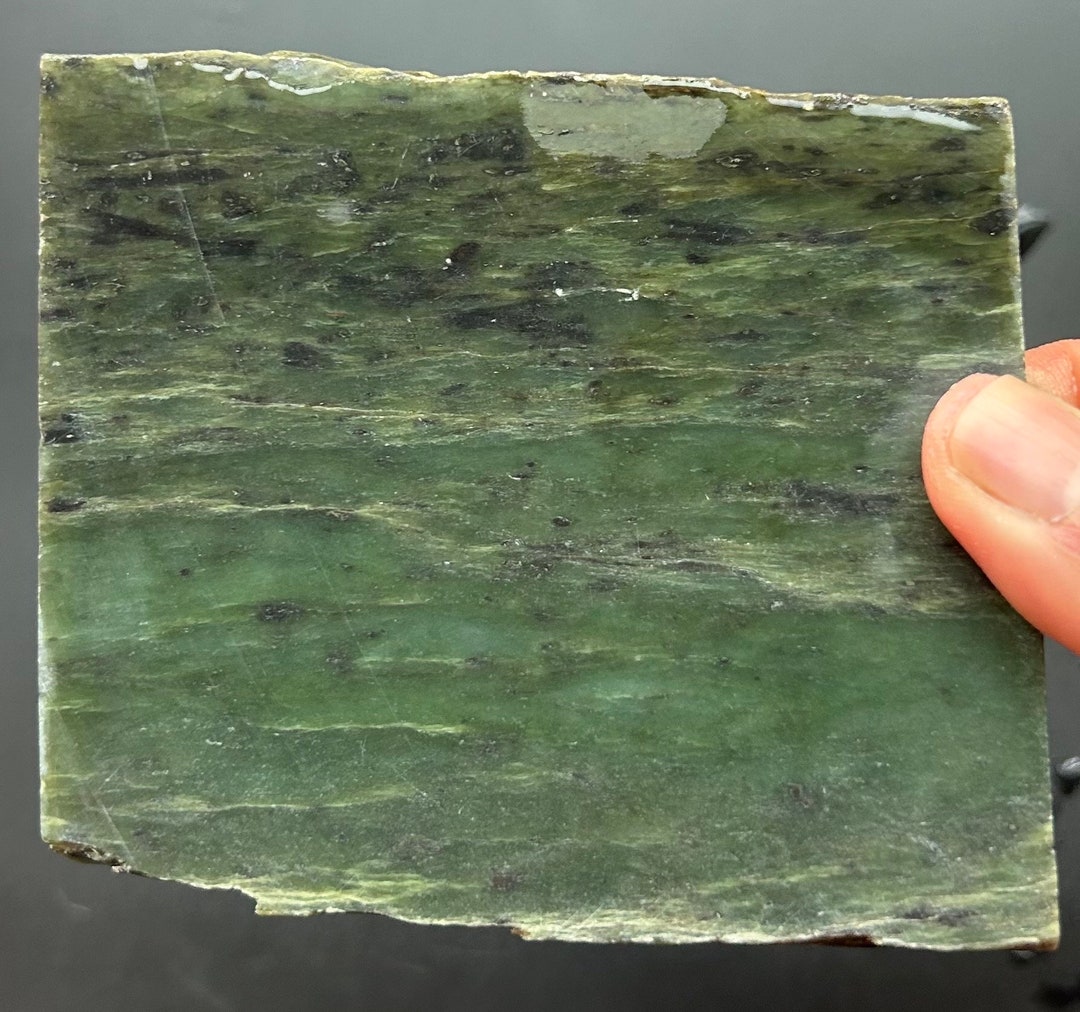 Jade Stone Lapidary Slab, 8mm Thick, Rough Stone, Cabochon Slab ...