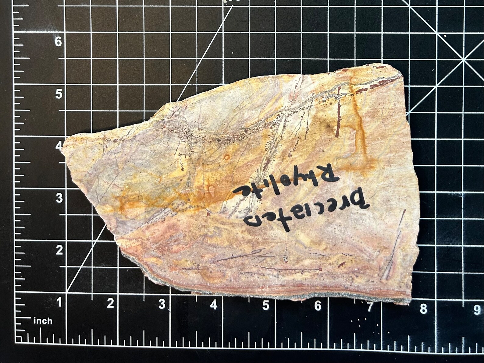 Sonoran Dendritic Rhyolite Stone Lapidary Slab, 7mm Thick, Rough Stone ...