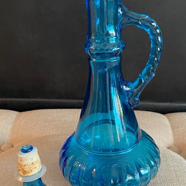 Cobalt Blue Decanter - Etsy