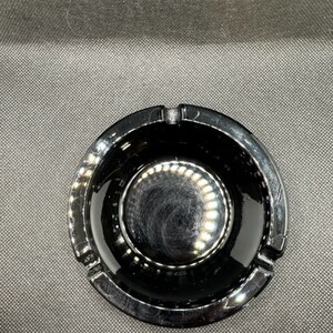 Rare Round 4 1/2" Black Glass Ashtray Branded With Sinbads Pier 2 on SF ...