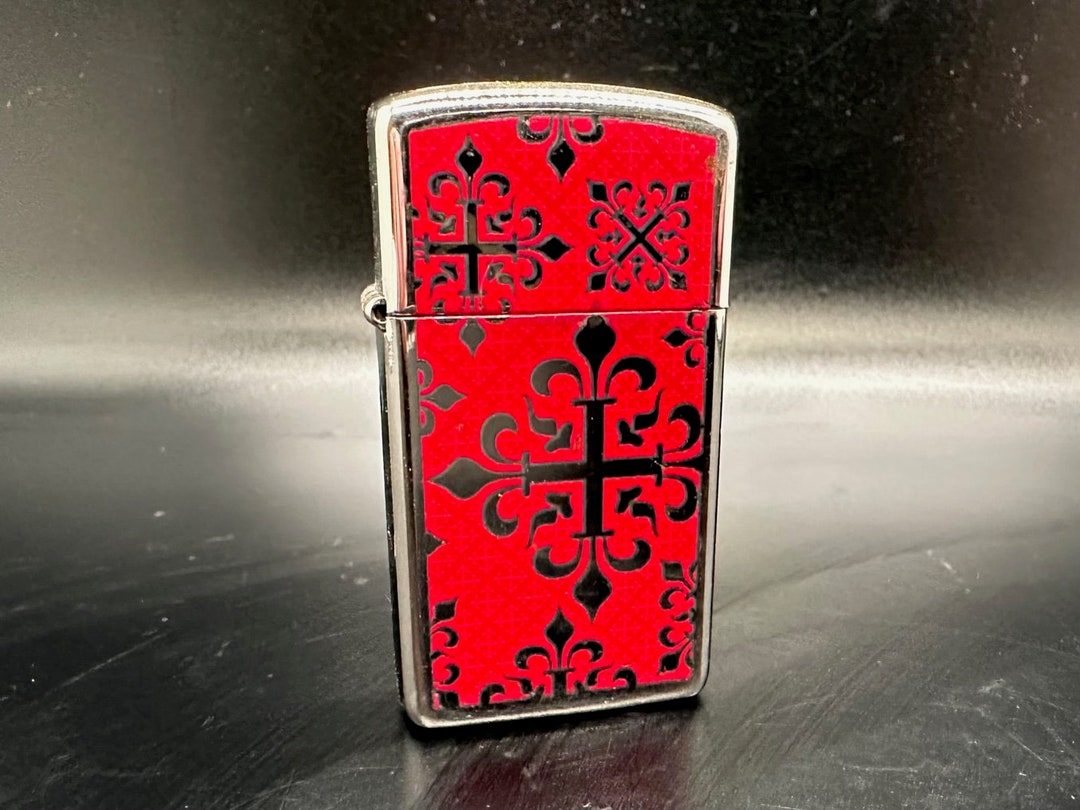 Zippo Pocket Flip Top Lighter With Celtic Design on Front in Red - Etsy