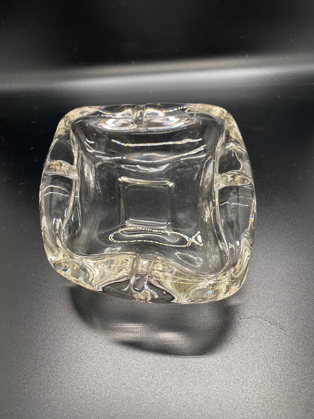 6 Odd Shaped Rectangle Clear Glass Ashtray - Etsy
