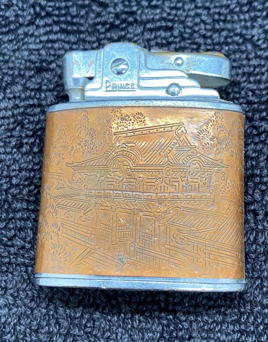 Prince Automatic Super Lighter Copper Wrapped With Asian Buildings ...