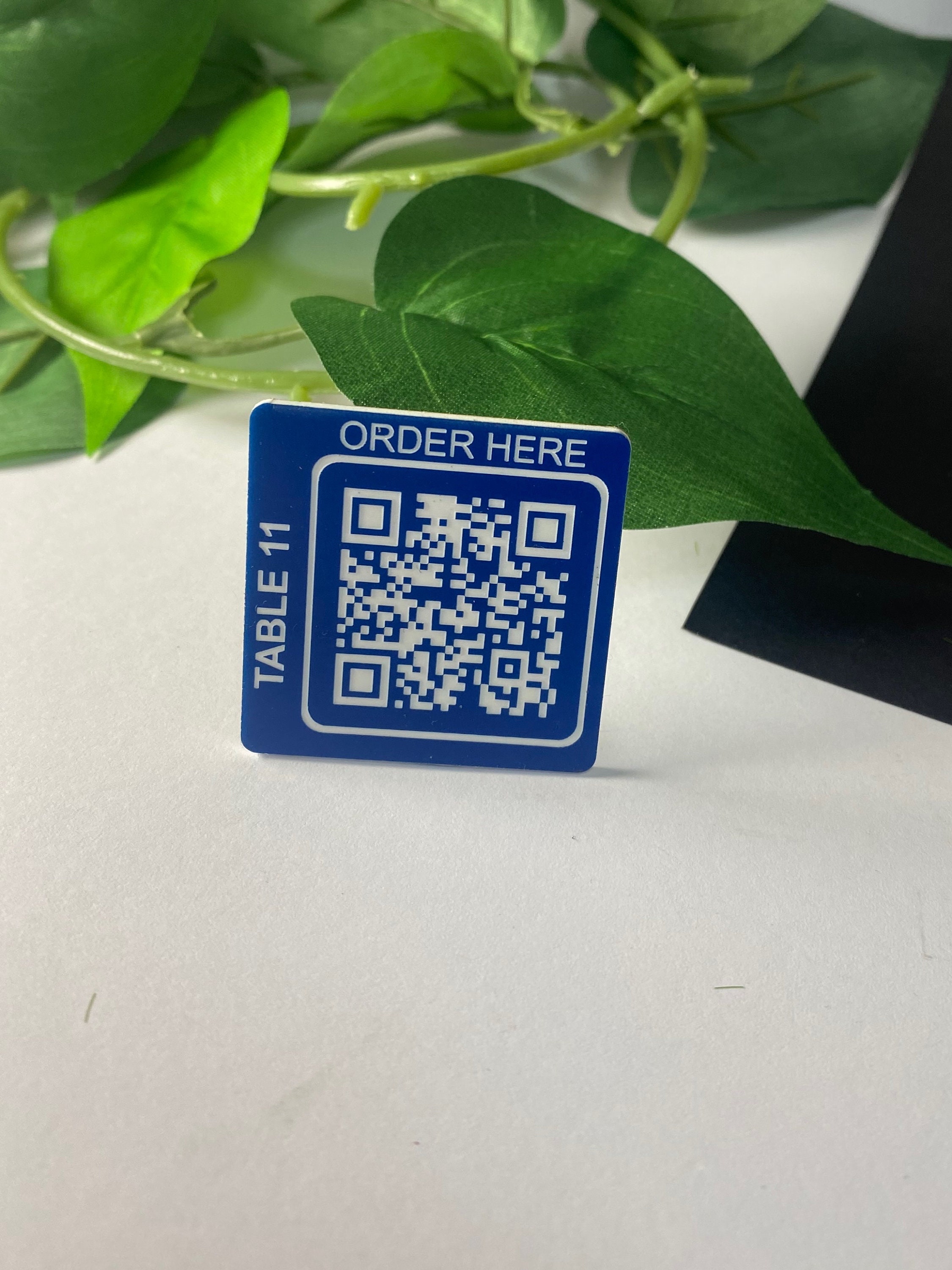 Engraved QR Menu Discs – Custom Colour QR Menu Tabs | Individual QR ...