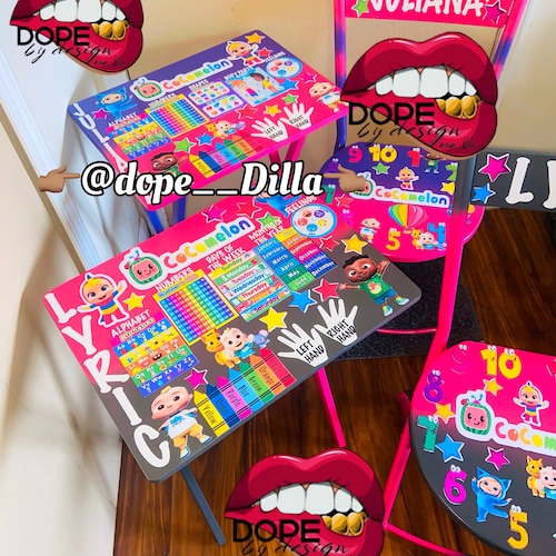 Folding Tray Table Learning Table Custom TV Tray Kids - Etsy