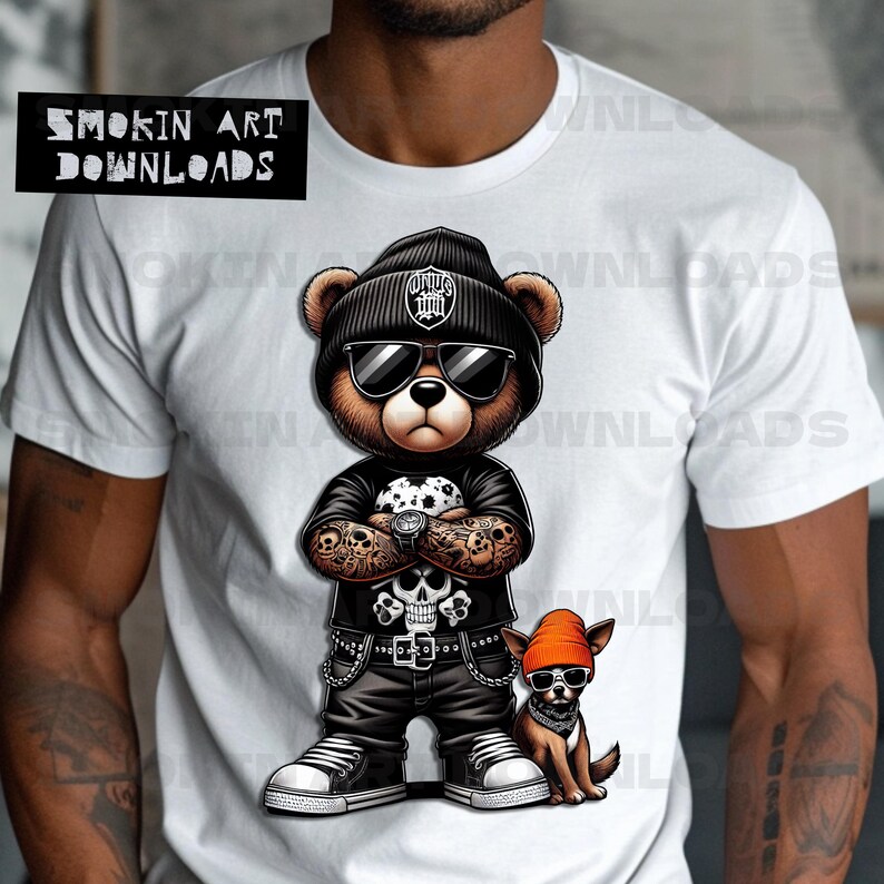 Hip Hop Chicano Gangster Teddy Bear PNG Latino Chihuahua Dog Clipart ...