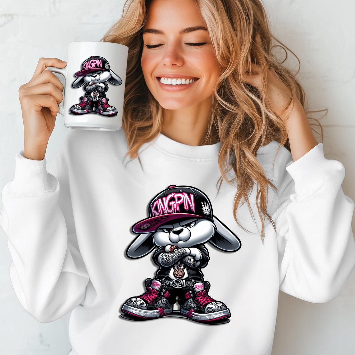 Hiphop Gangster Rabbit PNG Digital Download, Sublimation Design DTF ...