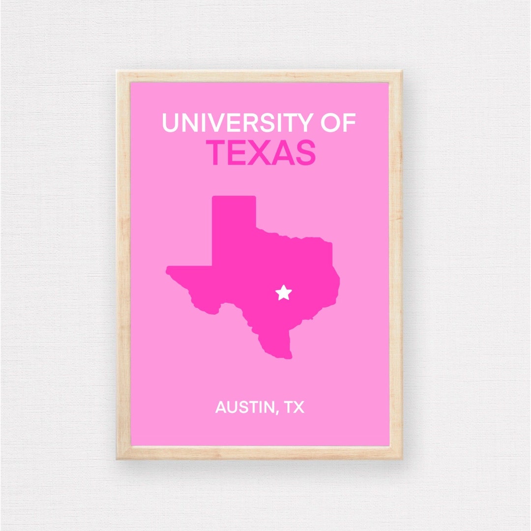 University of Texas Print (digital Download), Preppy Wall Art, Room ...