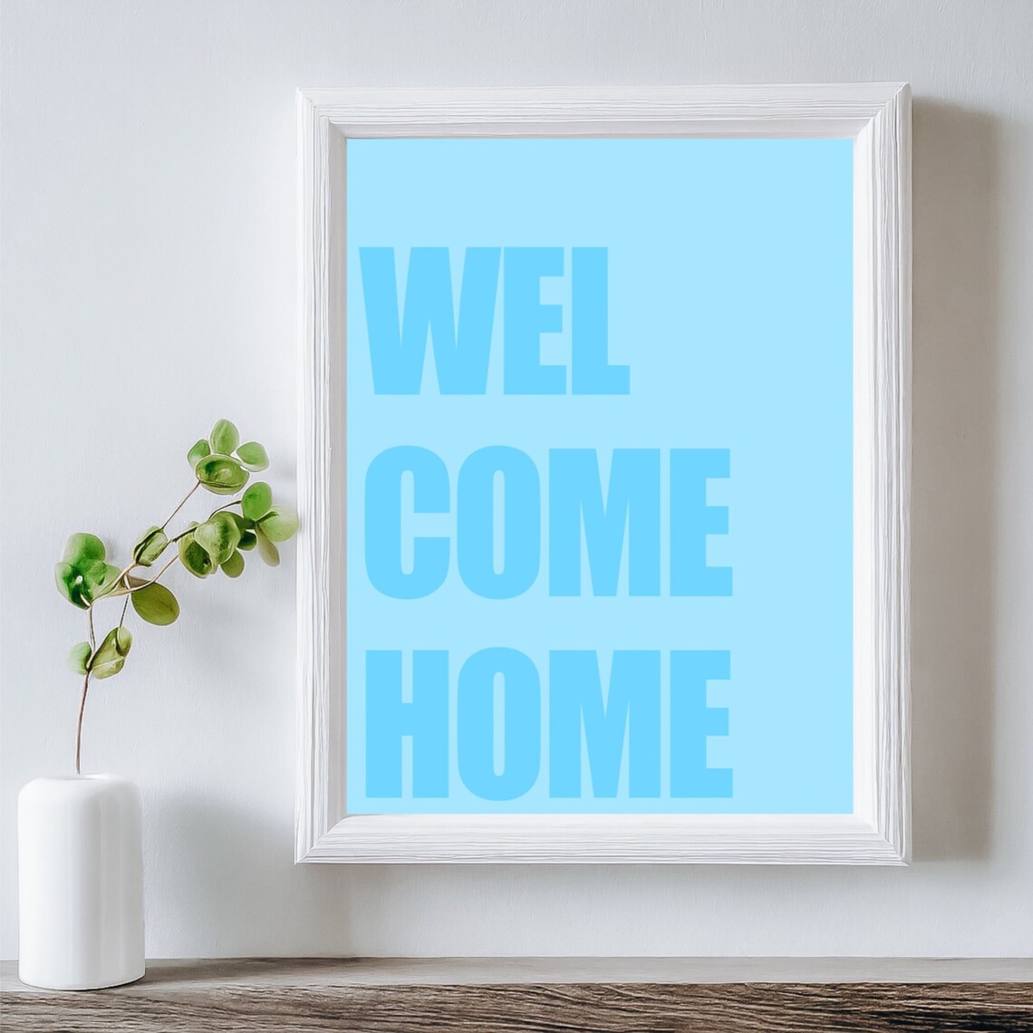 WELCOME HOME Digital Print Dorm Print Apartment Decor Preppy Modern Art ...