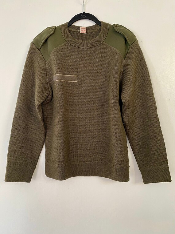 WWII Khaki Worsted Wool Shirt, kh-m1 type 2 cl 1 Mili… - Gem