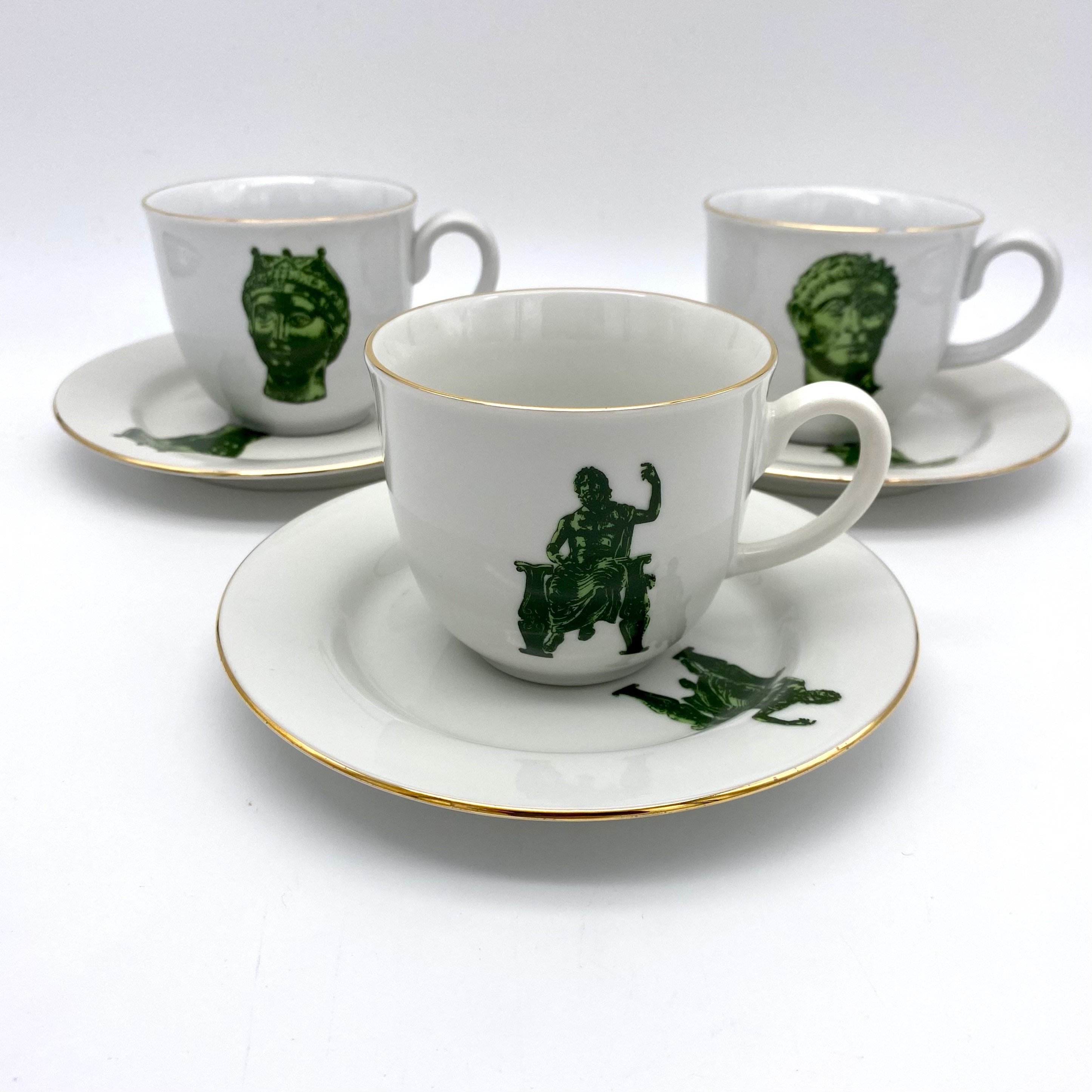 Vintage Fena Porzellan Greek Roman Tea or Coffee 18 Piece Set - Etsy